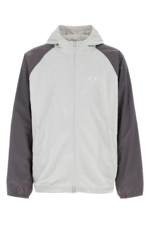 Balenciaga Light Grey Tech Fabric Hooded Jacket