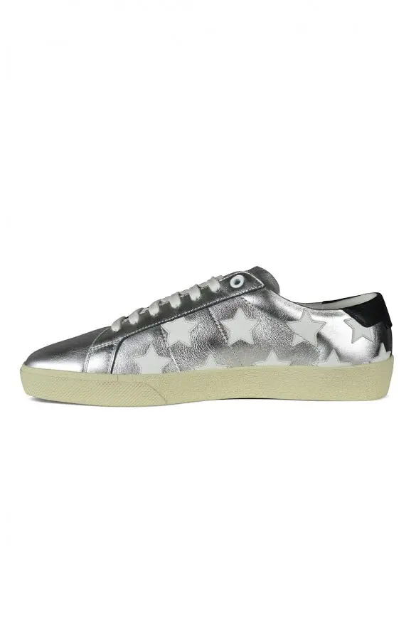 Saint Laurent Court Classic Sneakers - Silver