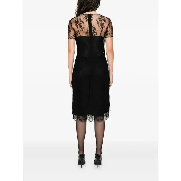 Prada Short Sleeve Lace Dress
