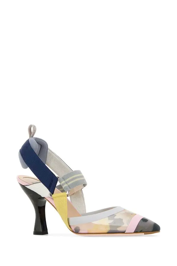Fendi Mesh Colibri Pumps - Multicolor