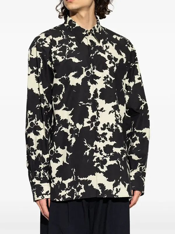 Dries Van Noten Croom Patterned Cotton Shirt - Multicolor