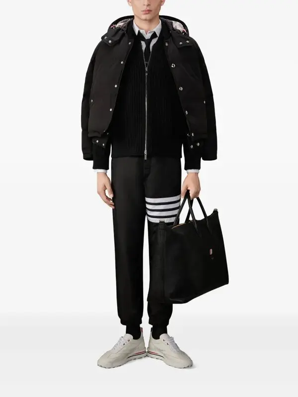 Thom Browne Striped Track Pants - Black