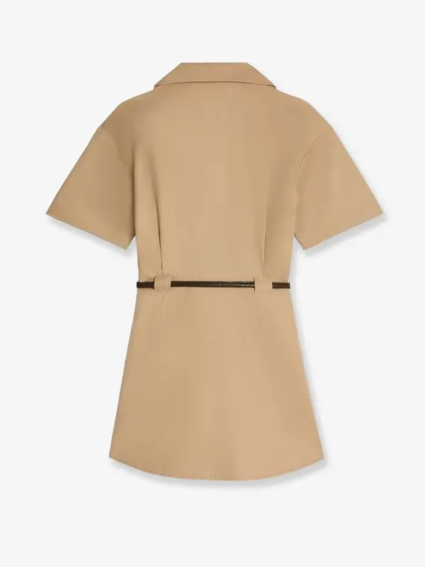 Celine Short Sleeve Dress With Triomphe Embroidery