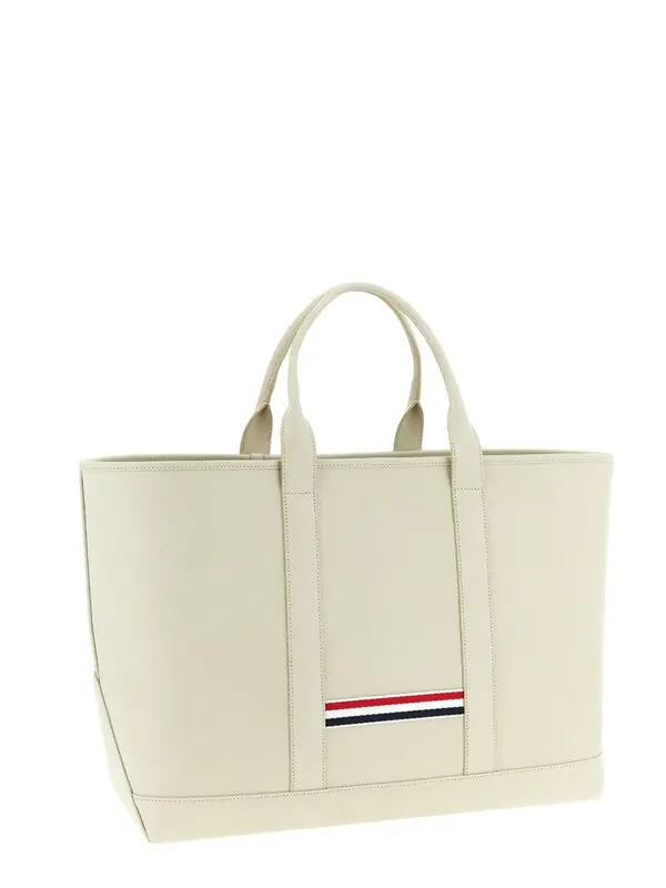 Thom Browne Medium Tool Bag In Grained Leather
