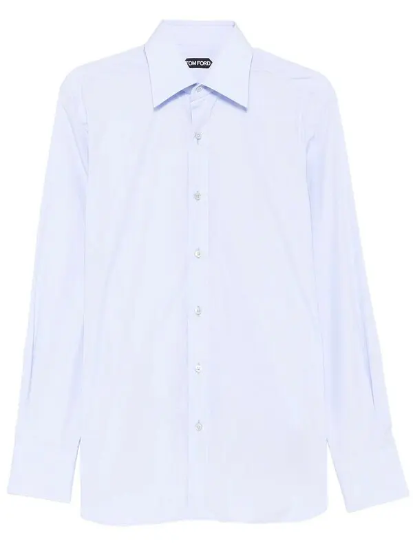 TOM FORD Cotton Classic Shirt - Blue