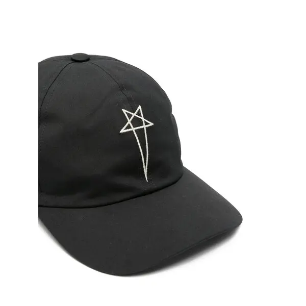 Rick Owens Baseball Cap With Star Motif