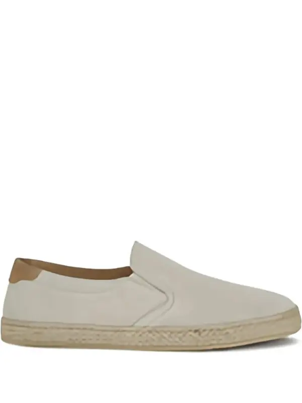 Brunello Cucinelli Leather Espadrille Sneakers