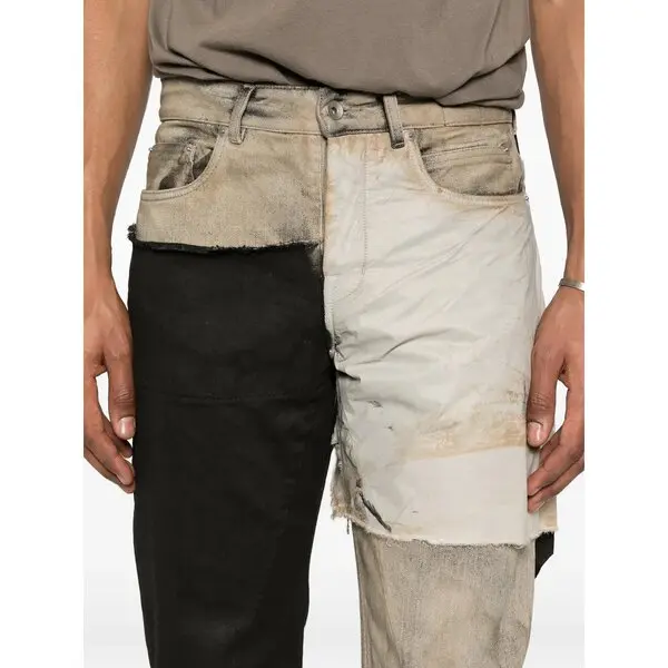 Rick Owens Panelled Patchwork Jeans - Black