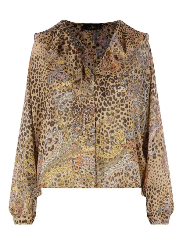 Etro Printed Silk Shirt - Multicolor