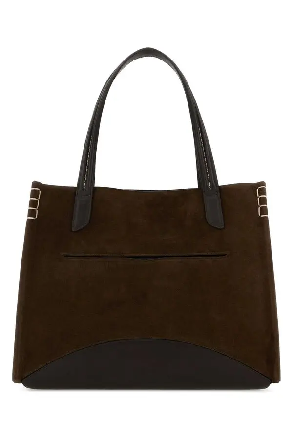 JW Anderson Suede Loafer Shopping Bag - Brown