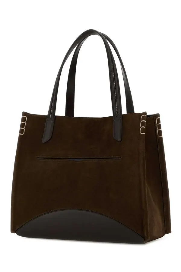 JW Anderson Suede Loafer Shopping Bag - Brown
