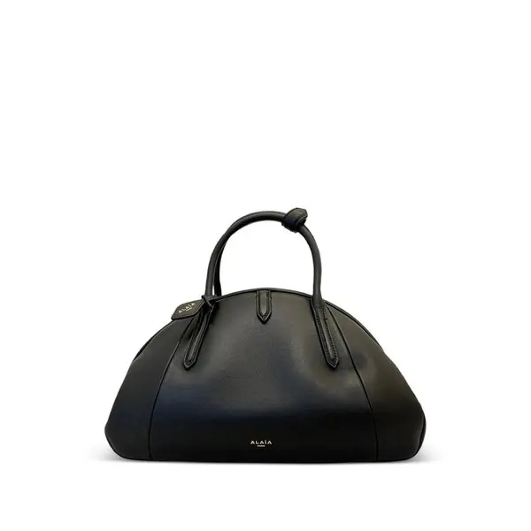 Alaïa Calf Leather Tote Bag - Black