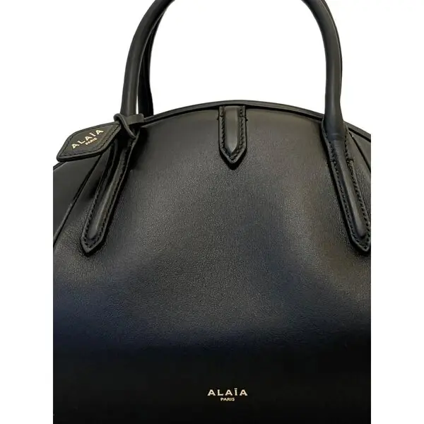 Alaïa Calf Leather Tote Bag - Black
