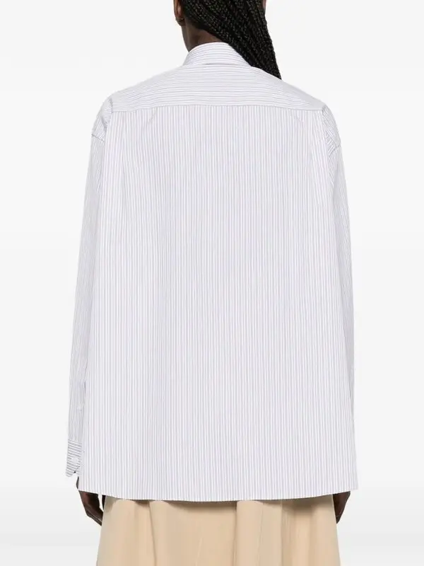 Prada Double Stripe Cotton Poplin Shirt