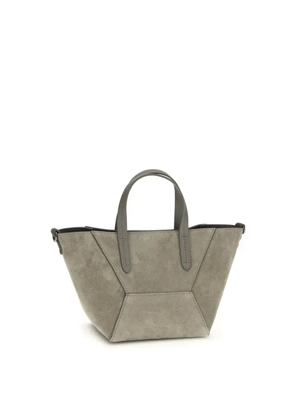Brunello Cucinelli Suede Shoulder Bag - Brown