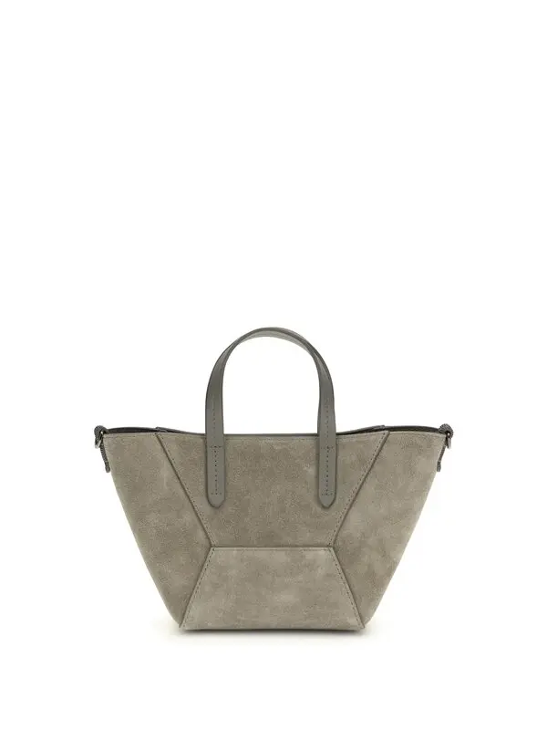 Brunello Cucinelli Suede Shoulder Bag - Brown