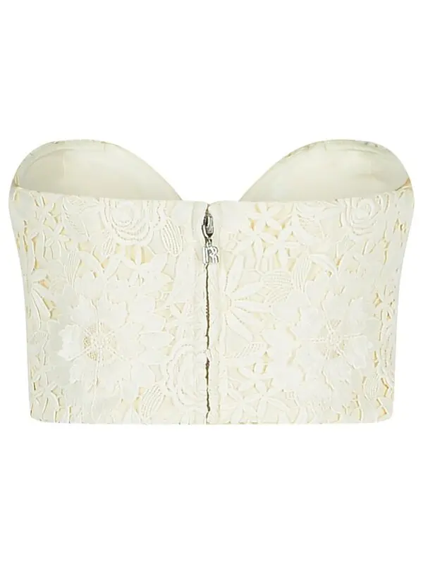 ROTATE BY BIRGER CHRISTENSEN Floral Textured Corset