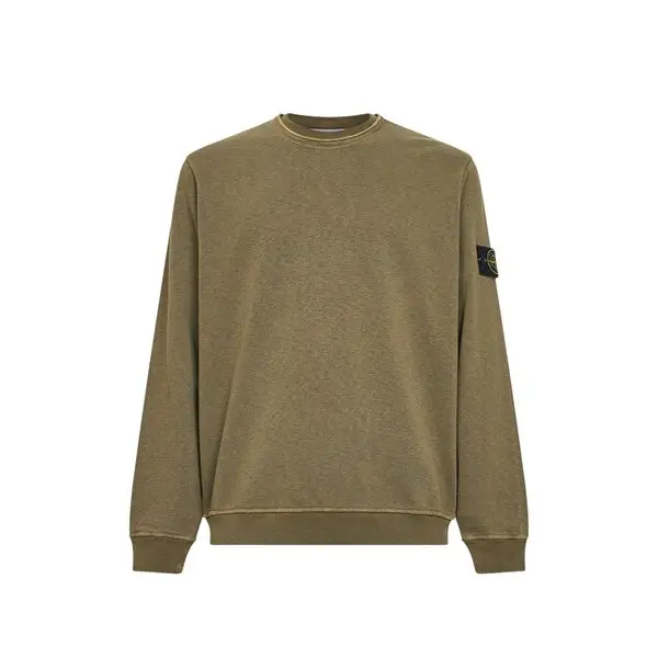 Stone Island Crew Neck Long Sleeve Sweatshirt - Green