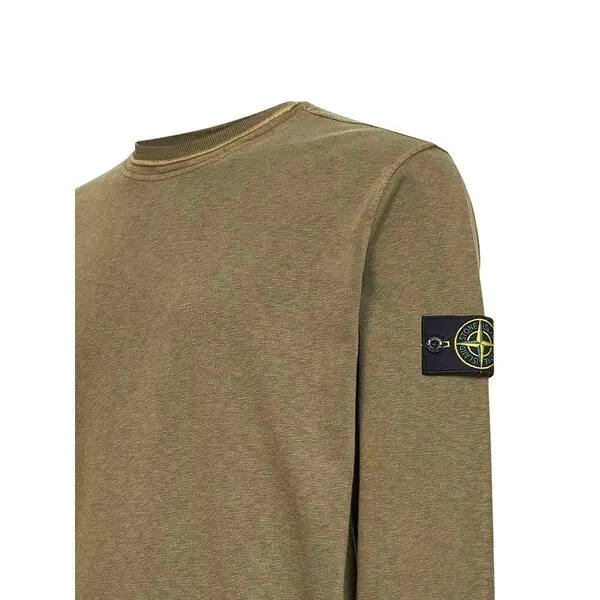 Stone Island Crew Neck Long Sleeve Sweatshirt - Green