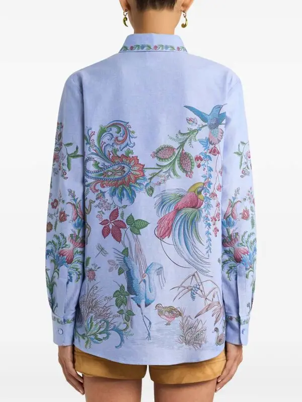 Etro Floral Print Cotton Shirt