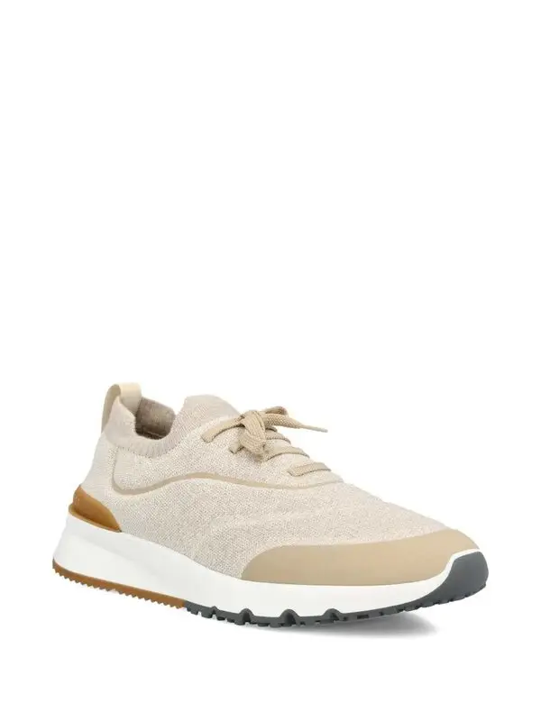 Brunello Cucinelli Lace-up Suede Detail Sneakers