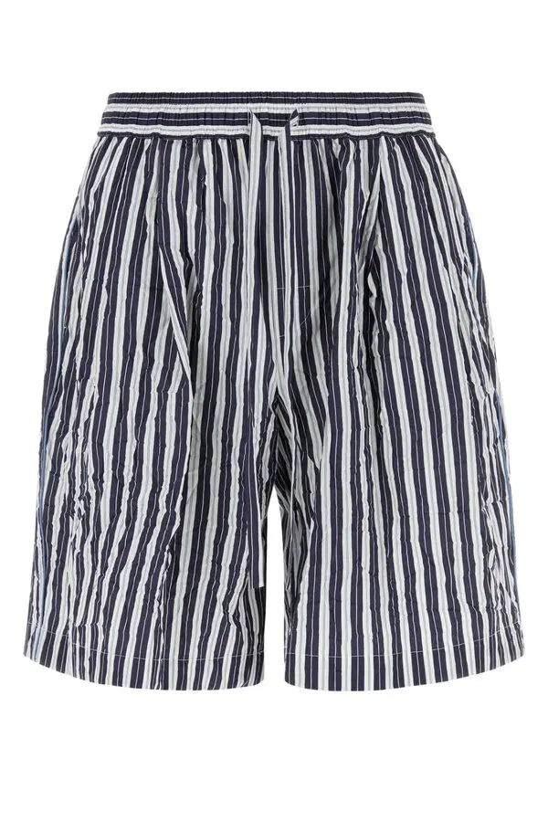 Dolce & Gabbana Embroidered Viscose Blend Bermuda Shorts