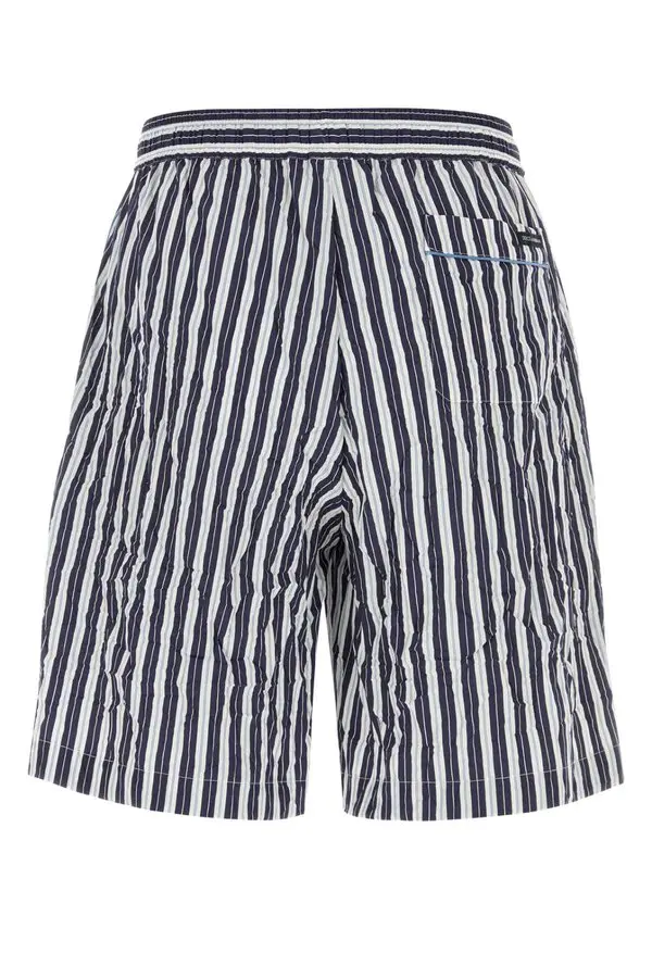 Dolce & Gabbana Embroidered Viscose Blend Bermuda Shorts