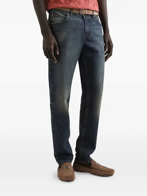 Dolce & Gabbana Jeans With Logo Plaque