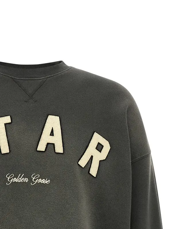 GOLDEN GOOSE Star Patch Sweatshirt - Gray