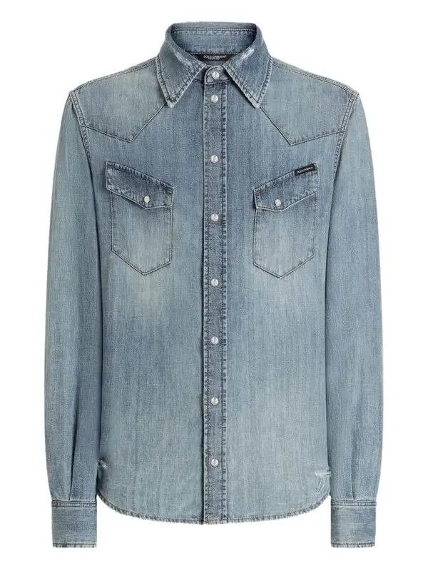 Dolce & Gabbana Western Shirt - Blue