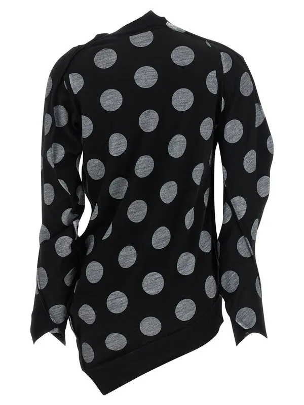 Junya Watanabe Polka Dot Maxi Cardigan