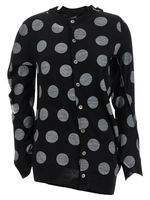 Junya Watanabe Polka Dot Maxi Cardigan - Multicolor