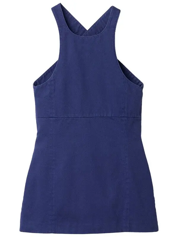 Miu Miu Garment-dyed Gabardine Mini Dress