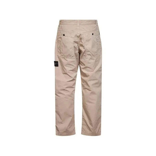 Stone Island Straight-leg Cotton Trousers