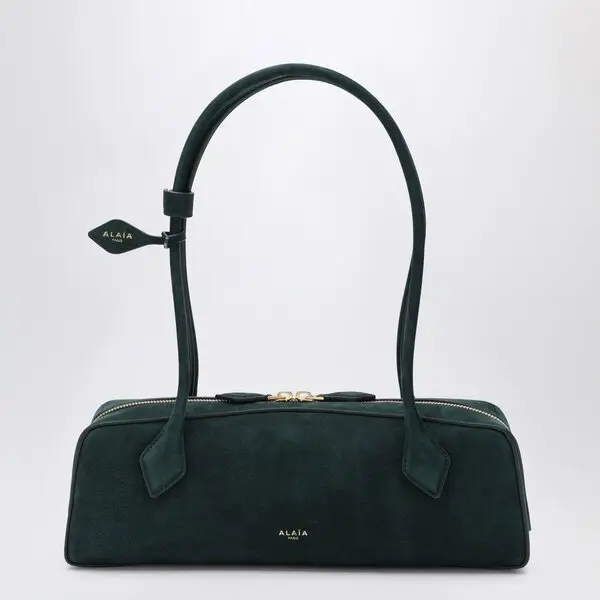 Alaïa Le Teckel Medium Nubuck Leather Bag - Green