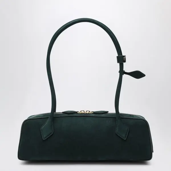 Alaïa Le Teckel Medium Nubuck Leather Bag - Green