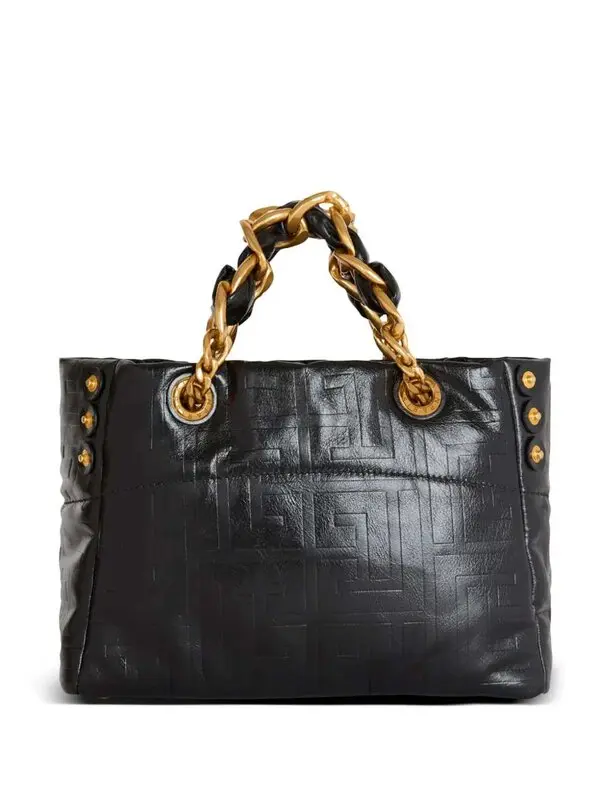 Balmain 1945 Small Soft Tote Bag - Black