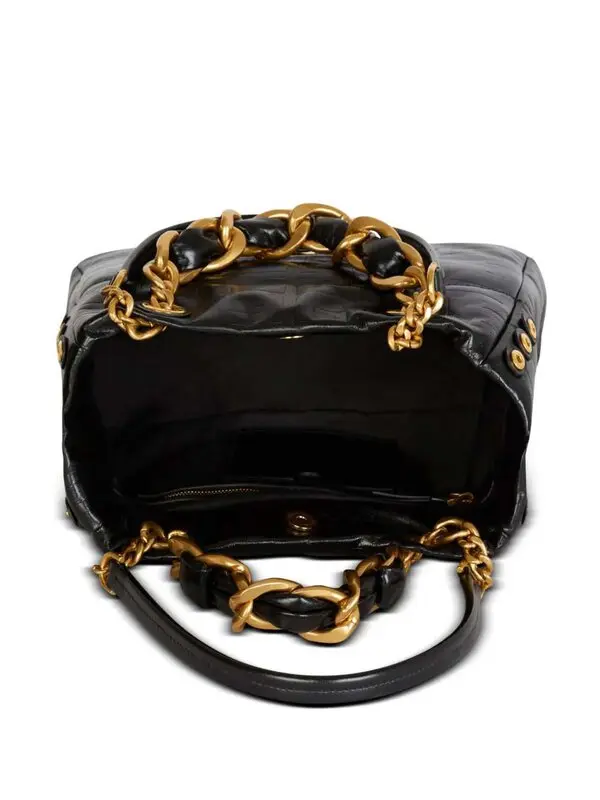 Balmain 1945 Small Soft Tote Bag - Black