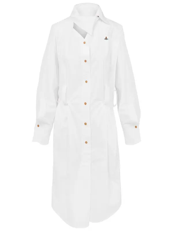 VIVIENNE WESTWOOD Cotton Shirt Dress - White