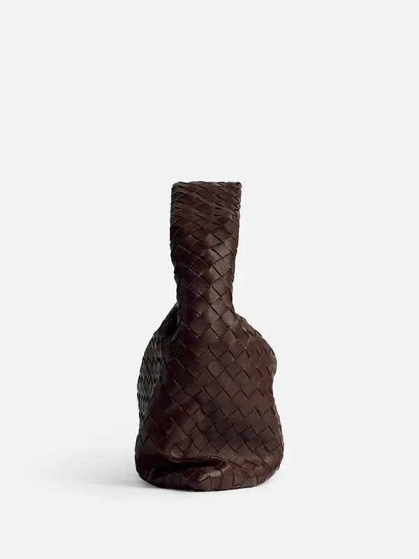 Bottega Veneta Hop Piccola Woven Leather Hobo Bag - Brown