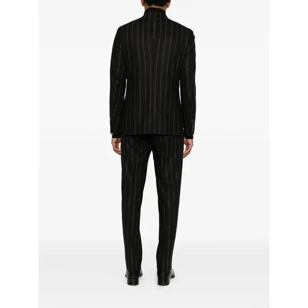 Tagliatore Suits Double Breasted Suits - Black