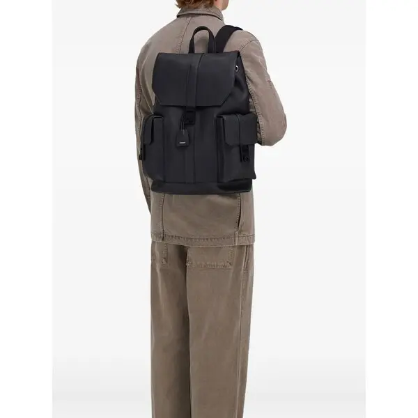 FERRAGAMO Textured Leather Backpack