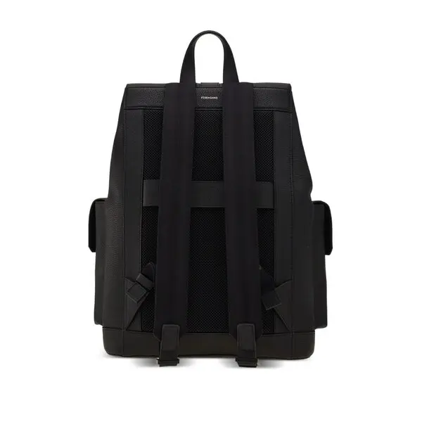 FERRAGAMO Textured Leather Backpack
