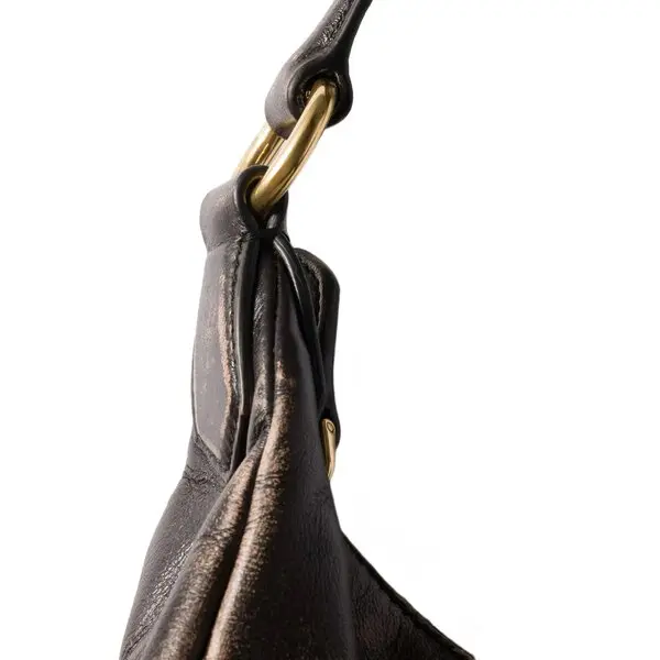 Miu Miu Nappa Leather Shoulder Bag With Embossed Logo - Brown