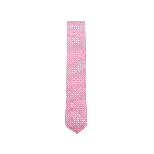FERRAGAMO Printed Neck Tie - Pink