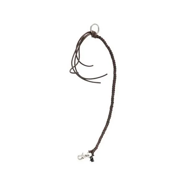 Our Legacy Braided Leather Keyring Attachment - Brown
