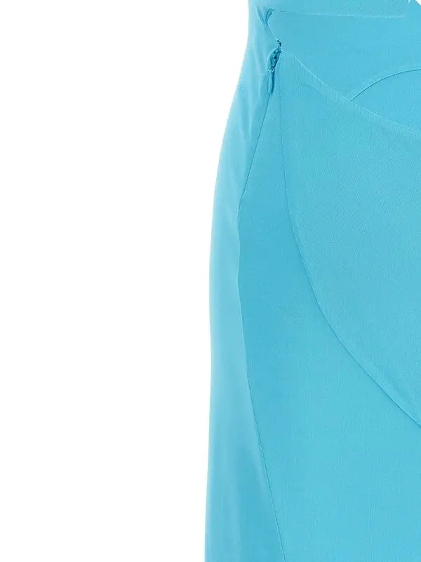 TOM FORD Long Crêpe Jersey Skirt - Blue