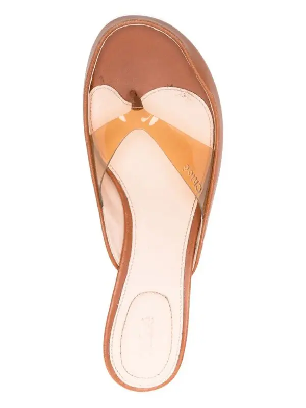 Chloé Junie Heeled Sandals - Brown