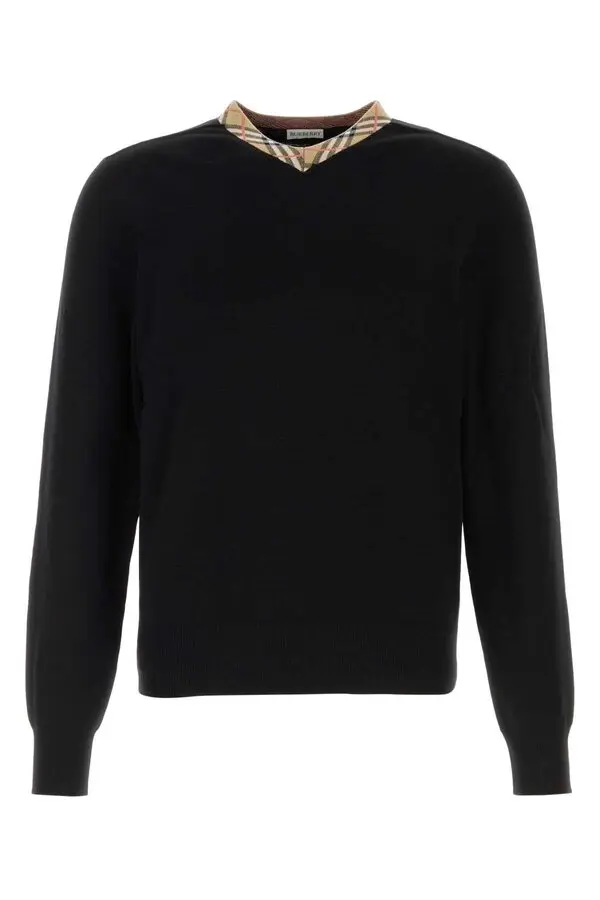 Burberry V-neck Wool Sweater