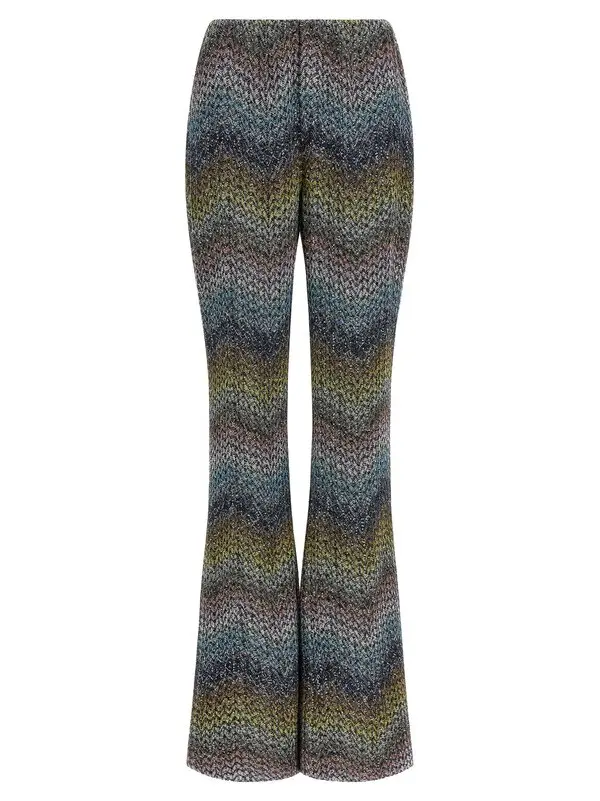 Missoni Lamé Viscose Pants With Micro Sequin Application - Multicolor